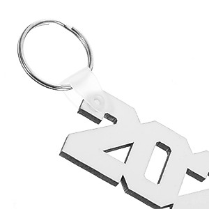EXCEART Sublimation Keychains 12Pcs 2024 Sublimation Keychain Blanks Heat Transfer MDF DIY Blank Keychain with Key Rings for Mom Dad Present Making Sublimation Blank Keychains
