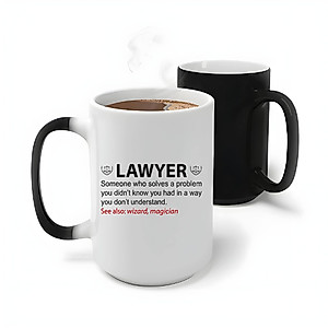Law Meaning Definition Gift for Lawyers 11oz 15oz Color Changing Mug