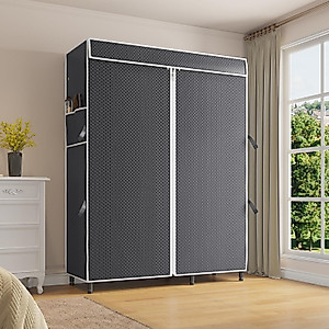 VIPEK Cover ONLY for V2/V2S/V7/V7 Basic/V11S/R4/R4i/R1 Plus/V2i Garment Rack, Dustproof Oxford Fabric Clothing Rack Cover with Zipper, 46.1" L X 17.7" W X 75.2" H, Black