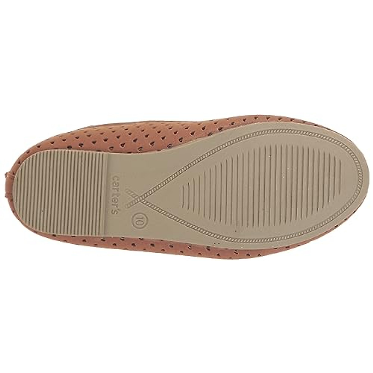 Carter's Easton Dress Shoe, Brown, 1 US Unisex Big Kid