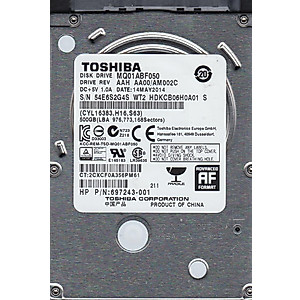 MQ01ABF050, AA00/AM002C, HDKCB06H0A01 S, Toshiba 500GB SATA 2.5 Hard Drive