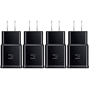 Samsung Adaptive Fast Charging Adapter Quick Charge Charging Block Wall Charger Plug Compatible Samsung Galaxy S22/S22 Ultra/S21/S20/S10/S9/S8/S7/S6 Edge/Note 10 9 8/LG(4-Pack)