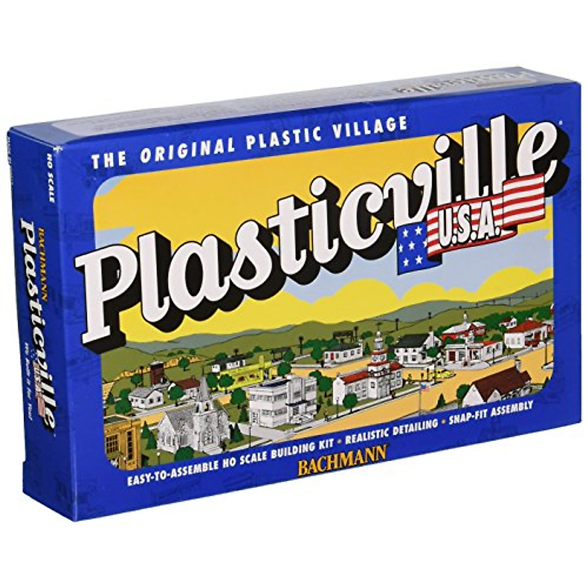 Bachmann Trains - PLASTICVILLE U.S.A. BUILDINGS – CLASSIC KITS - POST OFFICE - HO Scale