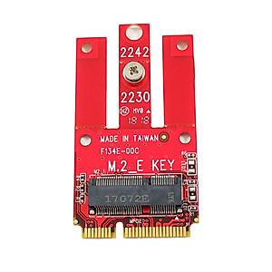 Ableconn MPEX-M2WL Mini PCIe Adapter with M.2 Key E Slot - Support PCIe and USB Based M.2 E Key and A-E Key Module for Mini PCI Express - Work for WiFi & Bluetooth M2 Module