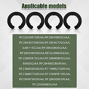 4pcs Refrigerator Door Hinge Shims, DA99-04158A Fridge Door Height Adjustment Kits Replace DA60-00314C PS6448337 AP5668209 3282540 for Samsung Refrigerator Parts
