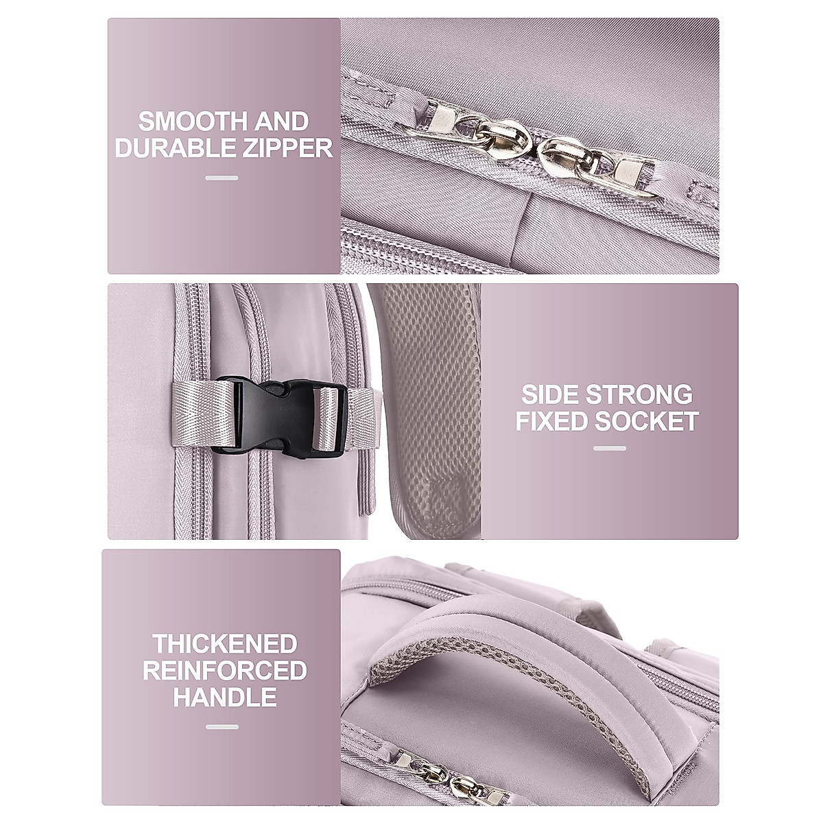 VGCUB Large Travel Backpack Bag for Women Men,Carry on Backpack,17 Inch Laptop Business Work Waterproof Backpack with Laptop Compartment,Person Item Flight Approved,Mochila de Viaje,Pink