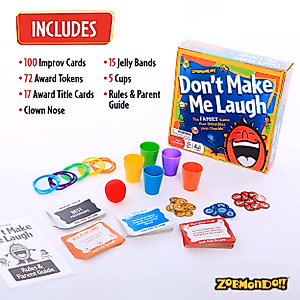 Zobmondo!! Don't Make Me Laugh! The Silly Reinvented Charades Party Game | Hilarious for Families and Kids | Multi-Award Winner