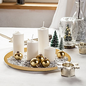 DEAYOU 12 Pack Gold Charger Plate, 13-inch Beaded Chargers Plates, Wedding Charger Platter for Serving, Party, Holiday