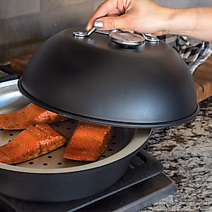 Nordic Ware Personal Size Stovetop Kettle Smoker, Black