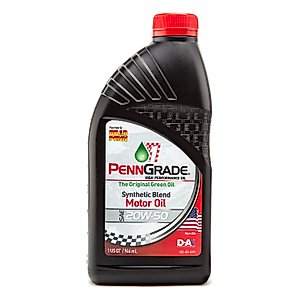 PENN GRADE 1, 71196, Synthetic Blend High Performance Oil SAE 20W-50, 1 Quart (12 Pack)