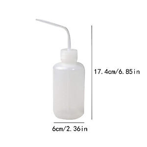 DADIWEY Safety Wash Bottle, LDPE Plastic Squeeze Bottle for Medical Label, Lab, Chemical, 250ml 8oz (3 Pack)