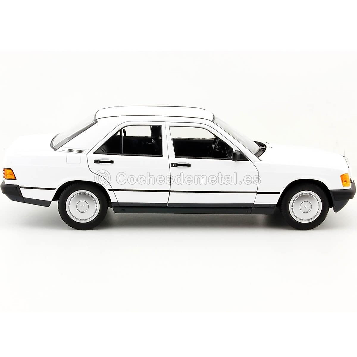 Norev NV183820 1:18 190E 1984-White Mercedes-Benz Collectable Model, Multi