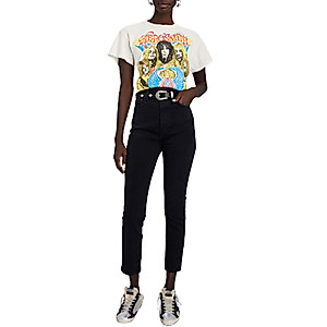 Golden Goose Super-Star Sabot Laminated Upper Suede Star Shearling Lining Womens Distressed Sneakers-37 White