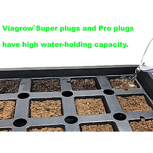 Viagrow VSSP100 Super, 100 Organic Plugs Seed, 100-Pack, Plant Starters