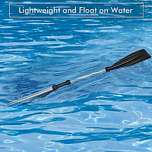 Greensen 49.6 Inches Kayak Paddles, 2Pcs Kayaking Oars for Boating Aluminium Alloy Shaft Kayak Paddles Detachable Boat Oars Set for Kayaking Boating Lightweight Ribbed Blade Kayak Paddles,