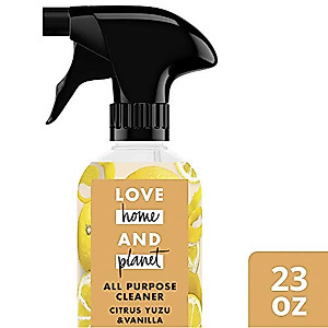 Love Home and Planet Multipurpose Cleaner Spray, Citrus Yuzu & Vanilla, 23 oz