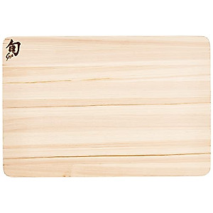 Shun Cutlery Large Hinoki Cutting Board, 17.75" x 11.75" Large Wood Cutting Board, Medium-Soft Wood Preserves Knife Edges & Cutlery Medium Hinoki Cutting Board