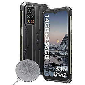 Blackview Rugged Phones Unlocked, BV9200 Android Phones(2023), 14GB+256GB/1TB Unlocked Cell Phone, 66W Fast+ 30W Wireless Charge, Octa-core Helio G96, 2.4K 120Hz Display, 50MP Camera, Android 12, NFC