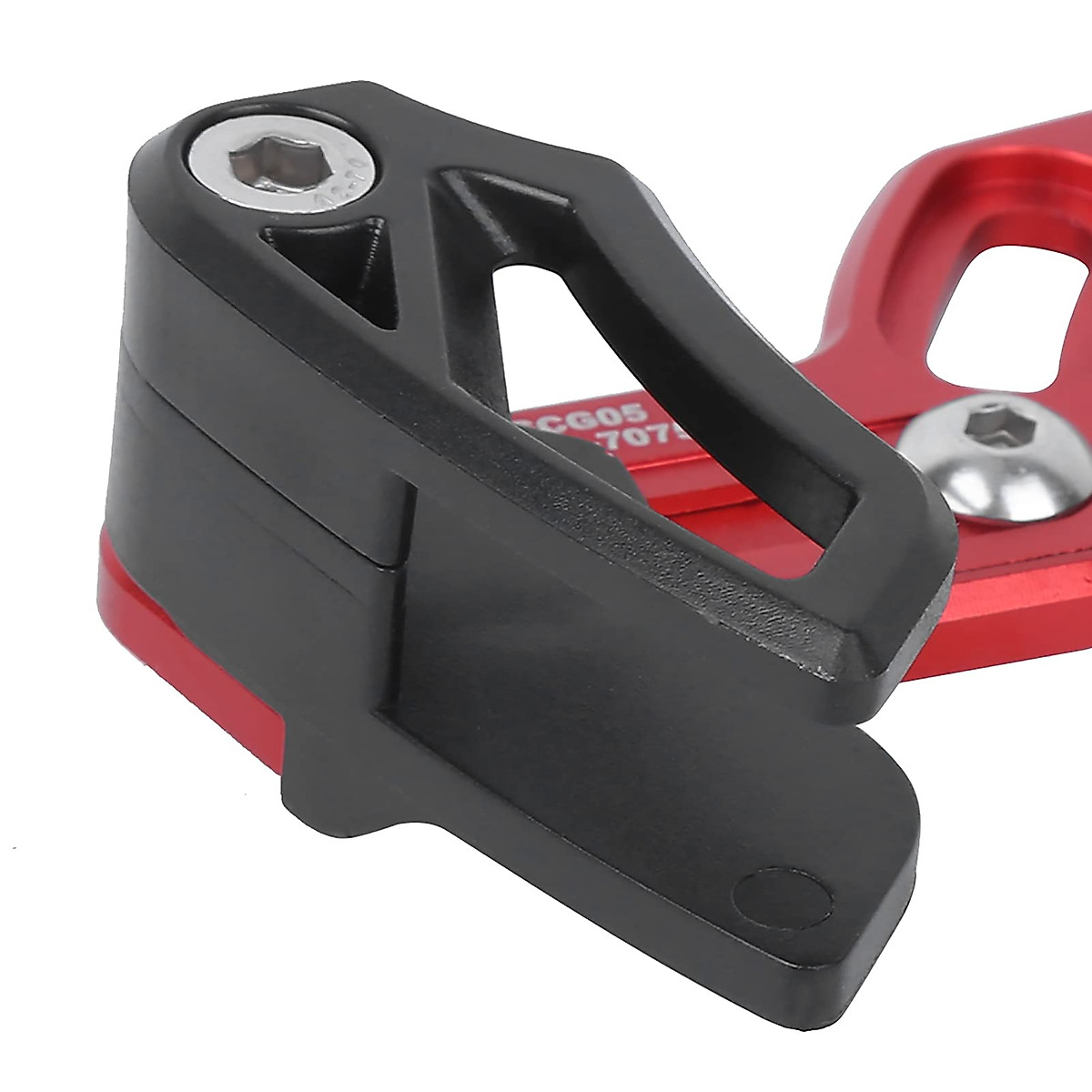 EVTSCAN Bike Chain Guide, Single Disc Bike Chain Guide Stabilizer BB Mid Lock Ultralight Bicycle Cycling Accessory(red)