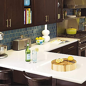 Haliwu 10 Pack Gold Cabinet Pulls,5 Inch Hole Center Brushed Brass Cabinet Pulls Stainless Steel Pulls for Cabinets Dresser Drawer Handles Gold