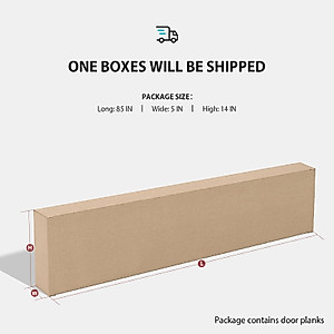 Finosen 30 in x 84 in Sliding Closet Door, 5-Lite Frosted Glass, LVL Wood Panel, PVC Surface, Assembly Needed Interior Doors for Bathroom, Living Room, White