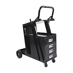 aHUMANs Welding Drawer Welder Cart Plasma Cutter Tank Storage 4 Drawer Cabinet