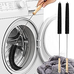 2 Pack Dryer Vent Cleaner Kit Dryer Lint Brush Vent Trap Cleaner Long Flexible