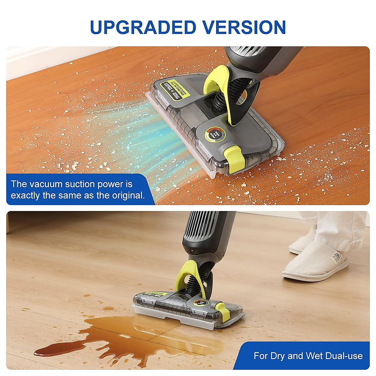 LANMU Reusable Pads Refills Compatible with Shark Vacmop VM252 VM251 VM250 VM200 VM190 VC205 QM250, Upgraded Washable Vacuum Mop Pad Dust Bin Container