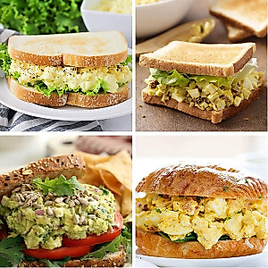 Totruning Egg Chopper for Hard Boiled Eggs - Egg Salad Choppers Stainless Steel Egg Slicer - Manual Egg Dicer Kitchen Tool for Egg Salad (A)