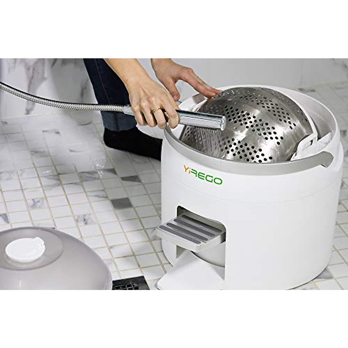 Yirego Drumi Portable Washer Non Electric | 10 mins Quick Wash & Spin Dry | Space Saving - ideal for Apartments and Travel | Replace hand wash | Easy Clean and Maintain Product Name