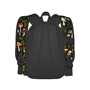 Mushrooms Fungi Nature Stylish Backpack With Adjustable Padded Shoulder Straps Daypacks For College Travel One Size