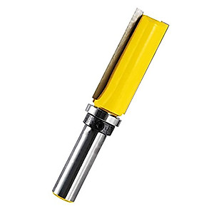 Flute Straight Flush Trim Pattern Router Bit Cutter Top Bearing Woodworking with 1/2-Inch X 2-Inch Length 1/4-Inch Shank