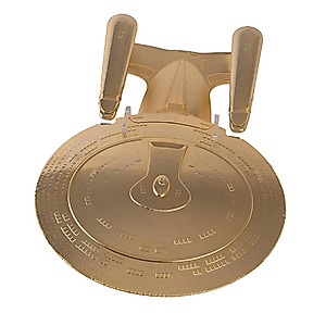 Star Trek The Official Starship Collection | Gold Plated U.S.S. Enterprise NCC-1701-D Special Edition by Eaglemoss Hero Collector