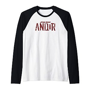 Star Wars: Andor Worn Text Logo Raglan Baseball Tee