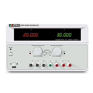 DC Power Supply Variable 30V 20A, Single Channel Linear Bench DC Power Supply High Precision with Voltage Compensation, Adjustable Power Supply with 3 Interface USB/RS232/RS485(MPS-3020H-1C)