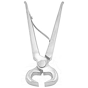 Equine Care 10 Inches Pre Loaded Spring Farrier Hoof Nippers for Precision Hoof Trimming and Maintenance.