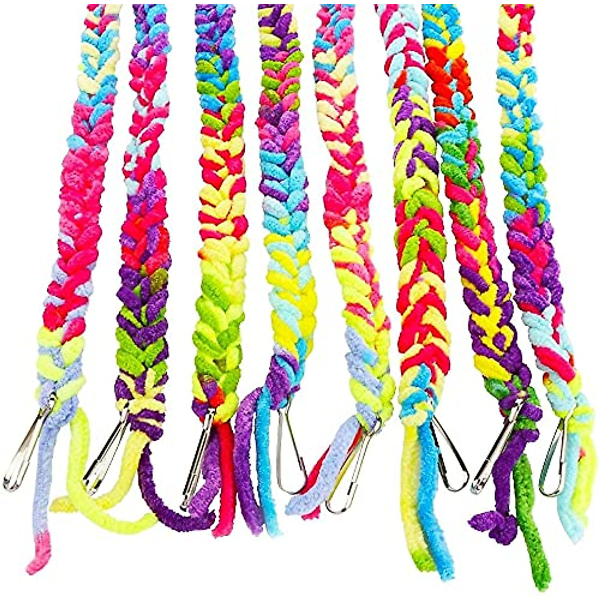 8 Pack Sugar Glider Toy Colored Climbing Cotton Rope Hanging Swing for Sugar Glider Squirrel Hamster Bird Parrot Hanging Toy Cage Accessories Rat Toys Bird Rope Perch Swing Toy (8 Pack)
