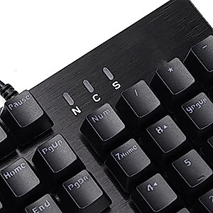 ciciglow 104 Keys USB Gaming Keyboard, Wired Gaming Keyboards with RGB Backlit, Mechanical Keyboard with Multiple Key for PC Gamers Laptop Desktop Work