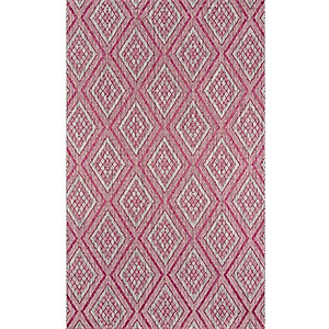 Madcap Cottage Lake Palace Rajastan Weekend Area, Indoor Outdoor Rug, 2' X 3', Pink