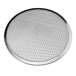 AKOAK Nonstick Bakeware Aluminium Pizza Stone Mesh Pizza Screen,1-Pack (10 inches)