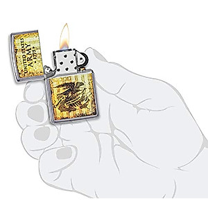 Zippo U.S. Army 1775 Street Chrome Pocket Lighter