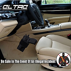 Pistol Holster for Concealed Carry, CCW Universal Holster for Gun Storage, Hook&Loop Handgun Holster for Men and Women, Ambidextrous