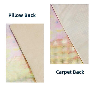 Purple Rose Latch Hook Kits Pillow Crochet Yarn Rug Pre-Printed Cushion DIY Needlework Pillowcase Hook and Latch Kit Christmas Home Sofa Decoration 43x43cm