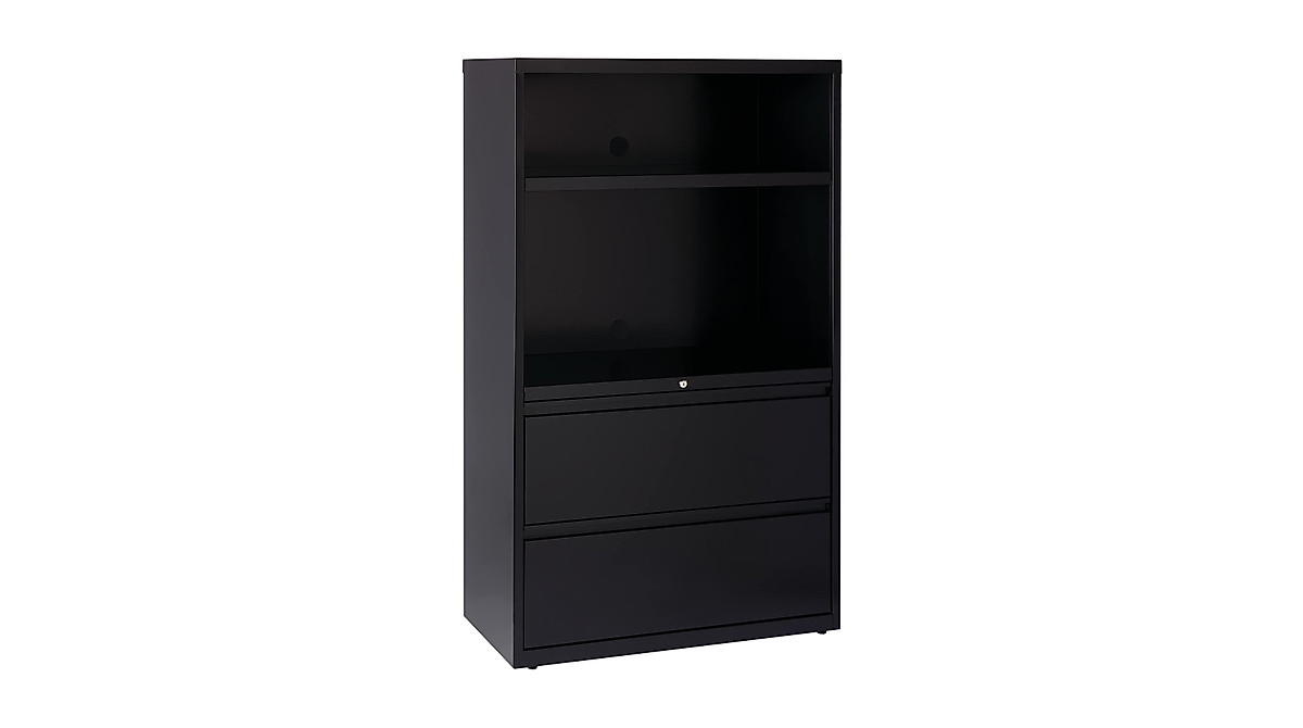 Hirsh Metal Office Filing & Bookcase Cabinet in Black | Versatile Storage