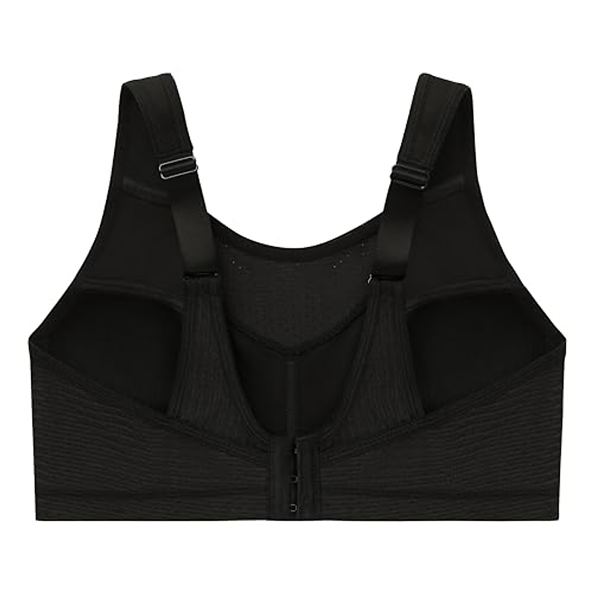 Full Figure Plus Size No-Bounce Camisole Elite Sports Bra Wirefree #1067 Black