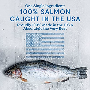 Fat-Cat Fish - Organic Crunchy Treats for Pets - Freeze-Dried 100% Raw Wild Salmon Dog and Cat Treats - Natural Healthy Low Calorie Snacks w/Protein Omega 3&6 - Made in USA - Pack of 3 (1.25 oz x 3)