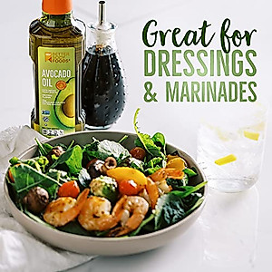 BetterBody Foods Refined Avocado Oil, Non-GMO Cooking Oil, Kosher, Keto and Paleo Diet Friendly, for High-Heat Cooking, Frying, Baking, 100% Pure Avocado Oil, 500 mL, 16.9 Fl Oz