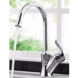 SJQKA-Faucet Kitchen hot and cold water tap, single high throw, rotatable washing basin, Kitchen Basin, water saving net lead