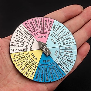 Funny Mood Enamel Pin - Cute Color Wheel Spins Pins - Aesthetic Gifts for Women Men