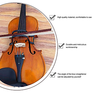 HEALLILY Violin Bow Straighten Corrector Tool Guide Fiddle Bow Collimator Beginner Starter Violin Training Teaching Accessory 8X10CM